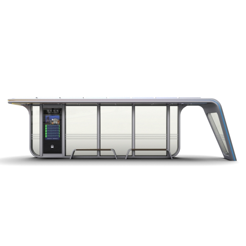 Smart Bus Shelter with Digital Signage-ZEMSO-HCT-0079